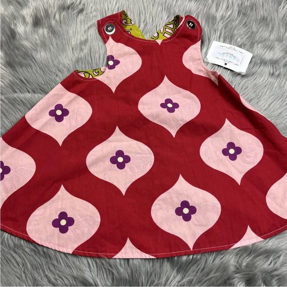 Dresses | Right Bank Babies Toddler Girls 3t Reversible Smock Dress ...